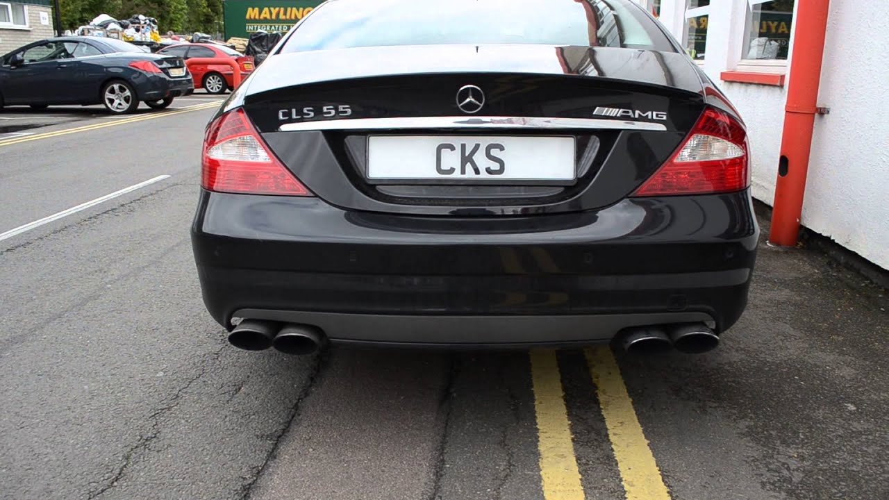 AMG CLS55 with CKS Sport Headers, Sport x-pipe, Sport catalysts and ...