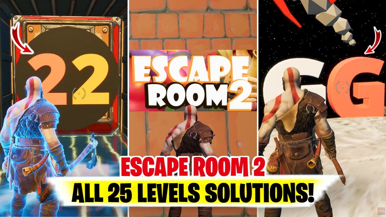 ESCAPE ROOM 2 Fortnite Solutions (B34N_Matthew4r ESCAPE ROOM 2 Map ...