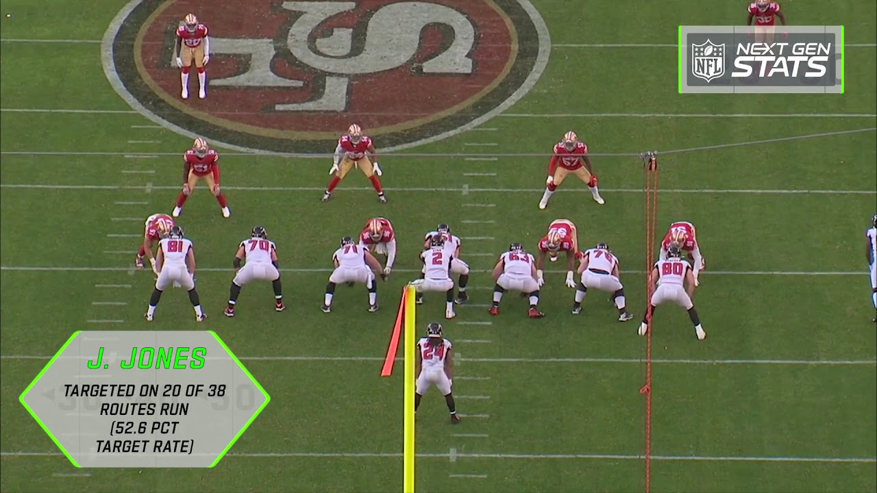 Game Film: Julio Jones route running too much for 49ers - YouTube