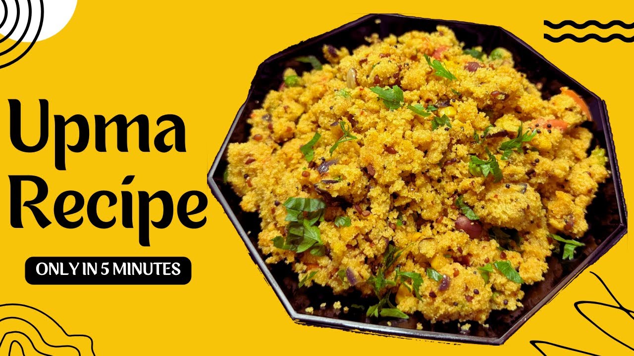 How To Make Rava Upma - Upma Recipe - Upma Recipe With Onion Upma ...