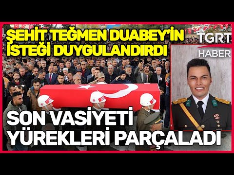 Şehit Teğmen Duabey Onur Öztürkmen'in Vasiyeti Yürekleri Dağladı- Ekrem Açıkel İle TGRT Haber