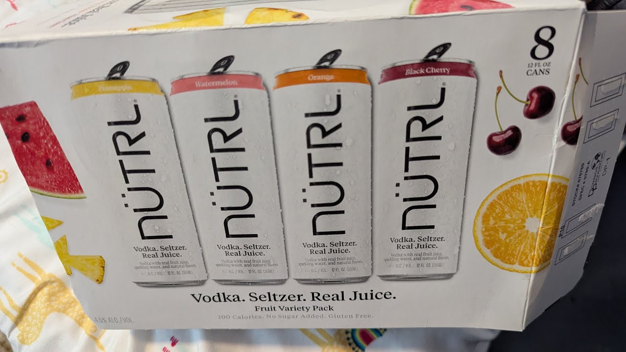 Nutrl Vodka Hard Seltzer Variety Pack Review! - YouTube