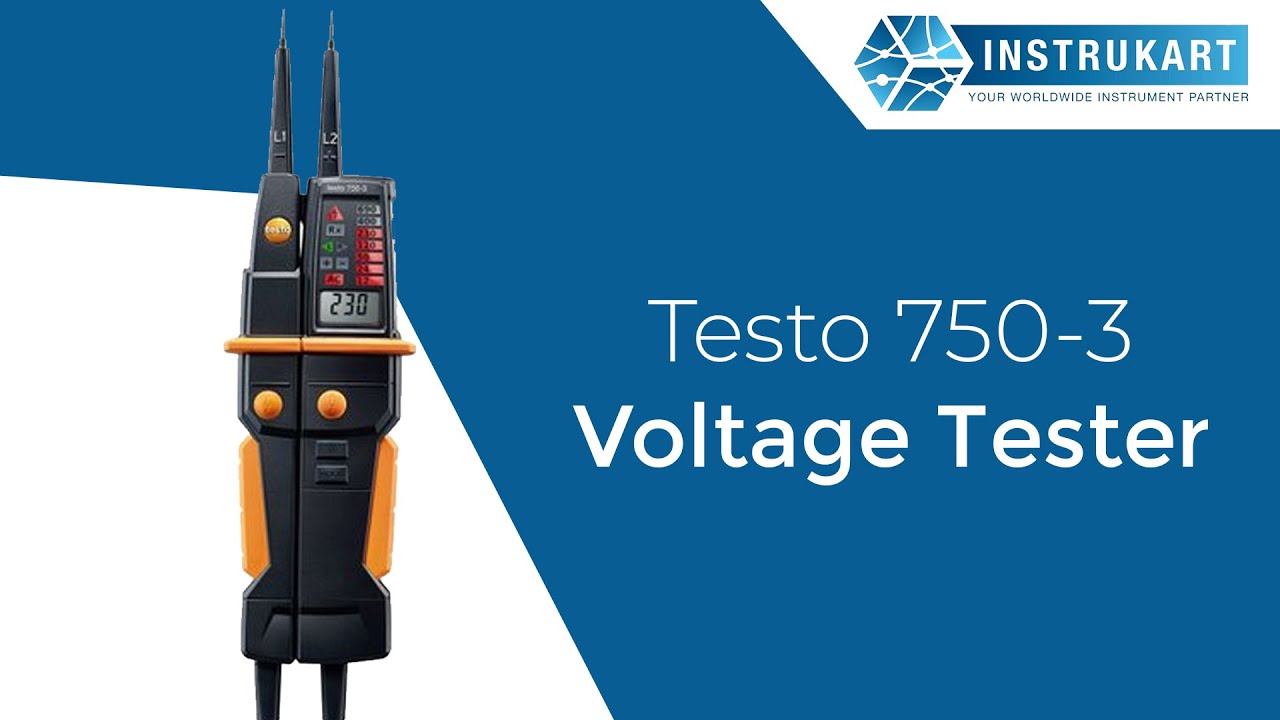 Testo 750-3 Voltage Tester | Instrukart - YouTube