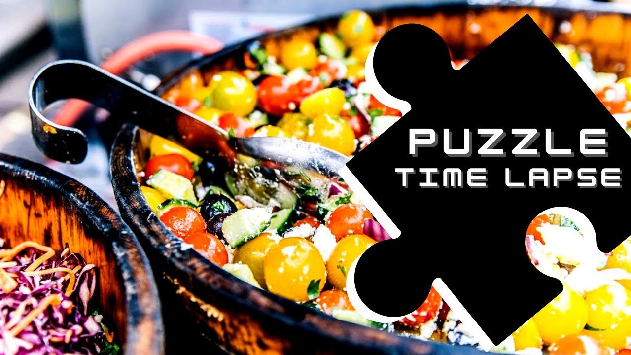 Tomato Salad | Puzzle Time Lapse #food - YouTube