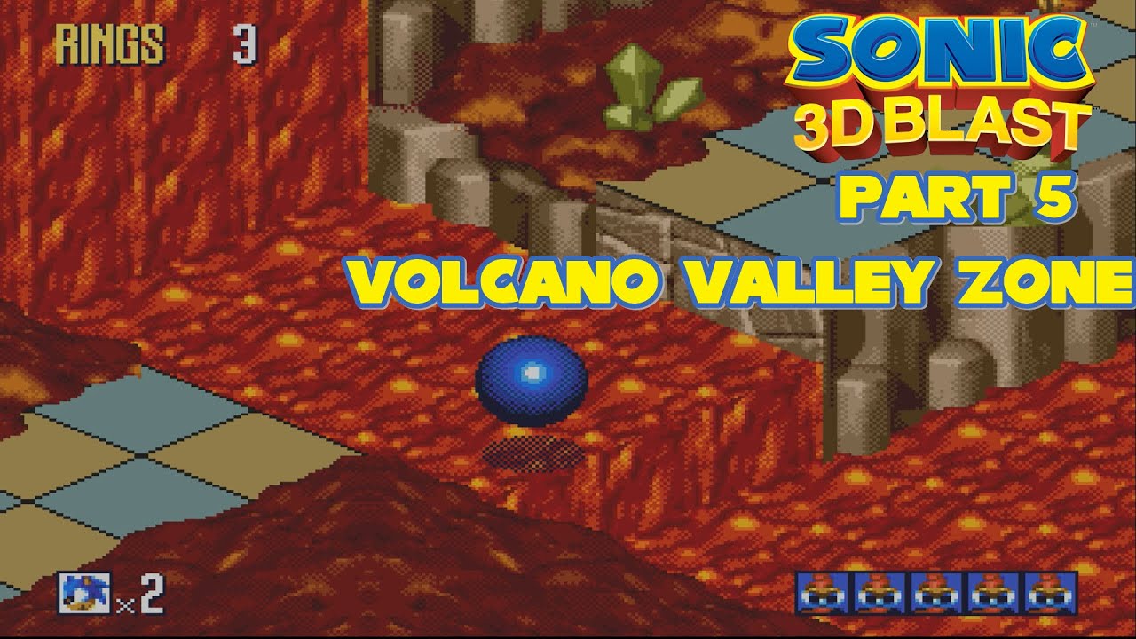 Sonic 3D Blast - Part 5 - Volcano Valley Zone - YouTube