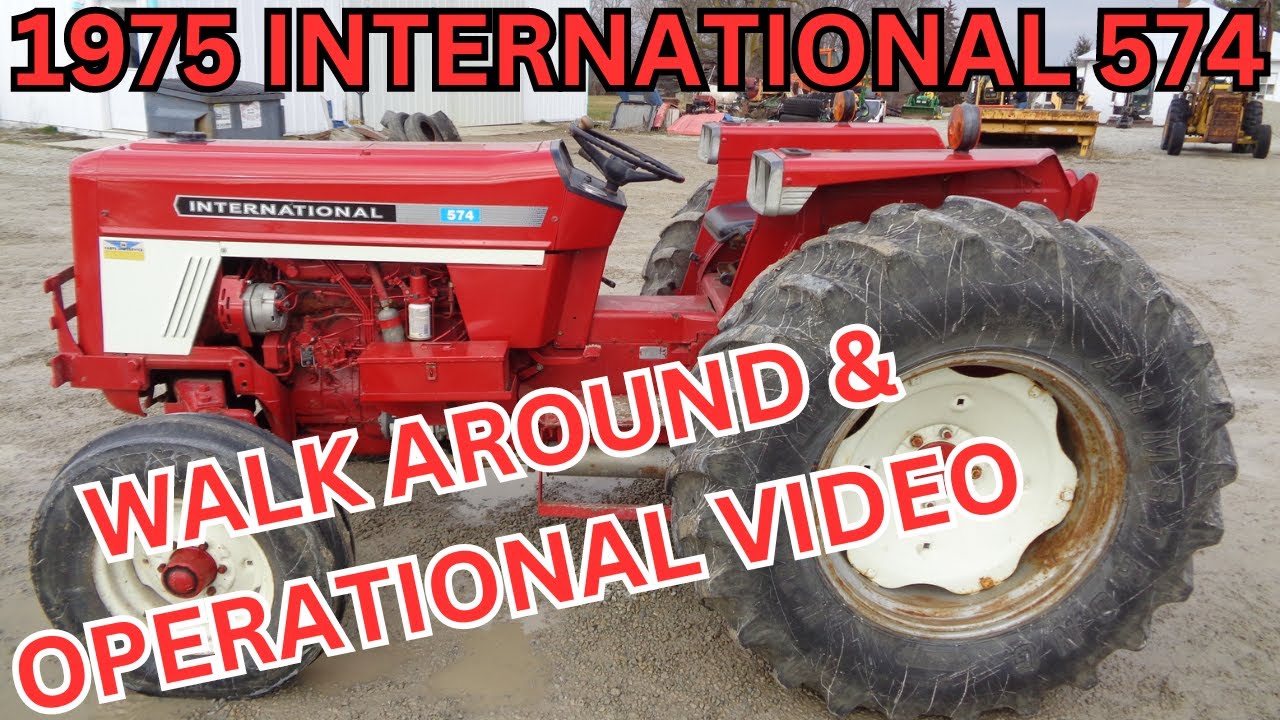 1975 International 574 Tractor Walk Around & Operational Video $7,900 ...