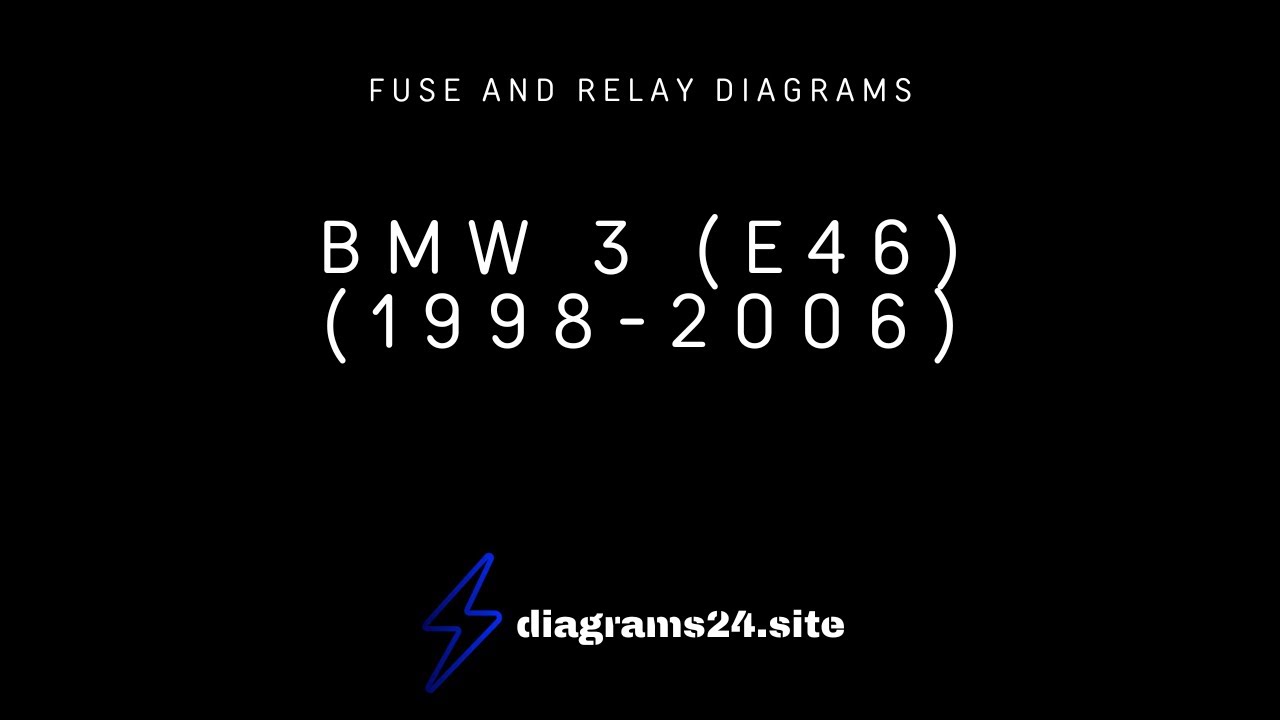 BMW 3 (E46) (1998-2006) – fuse and relay diagrams - YouTube