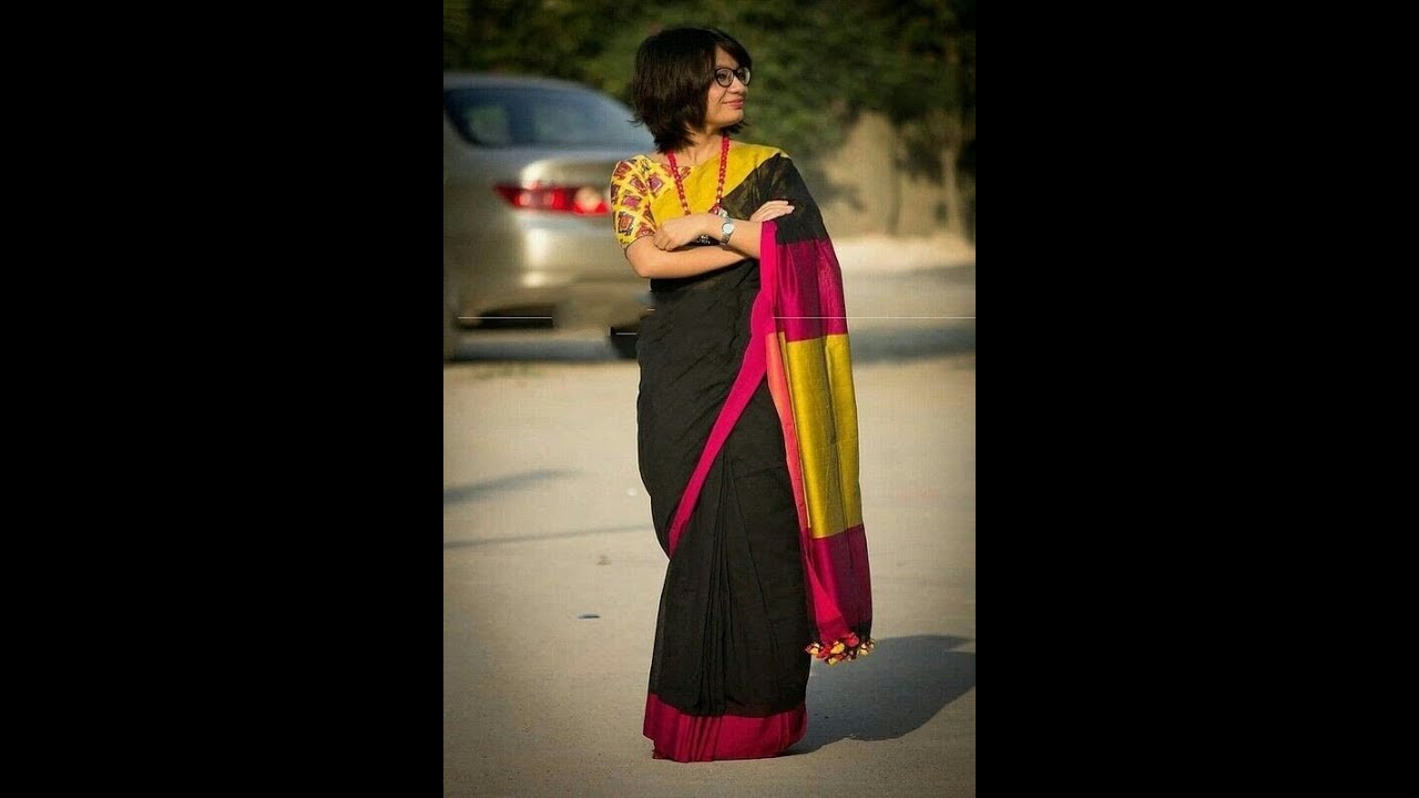 Plane Khadi Cotton Sarees Latest Collection||2019||Daily Ware Khadi ...