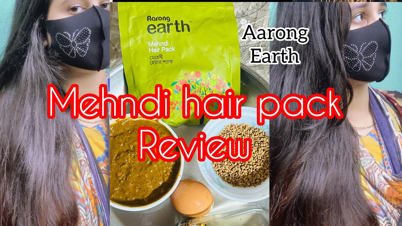 Aarong earth Mehendi hair pack review || Protein hair pack || চুলের ...