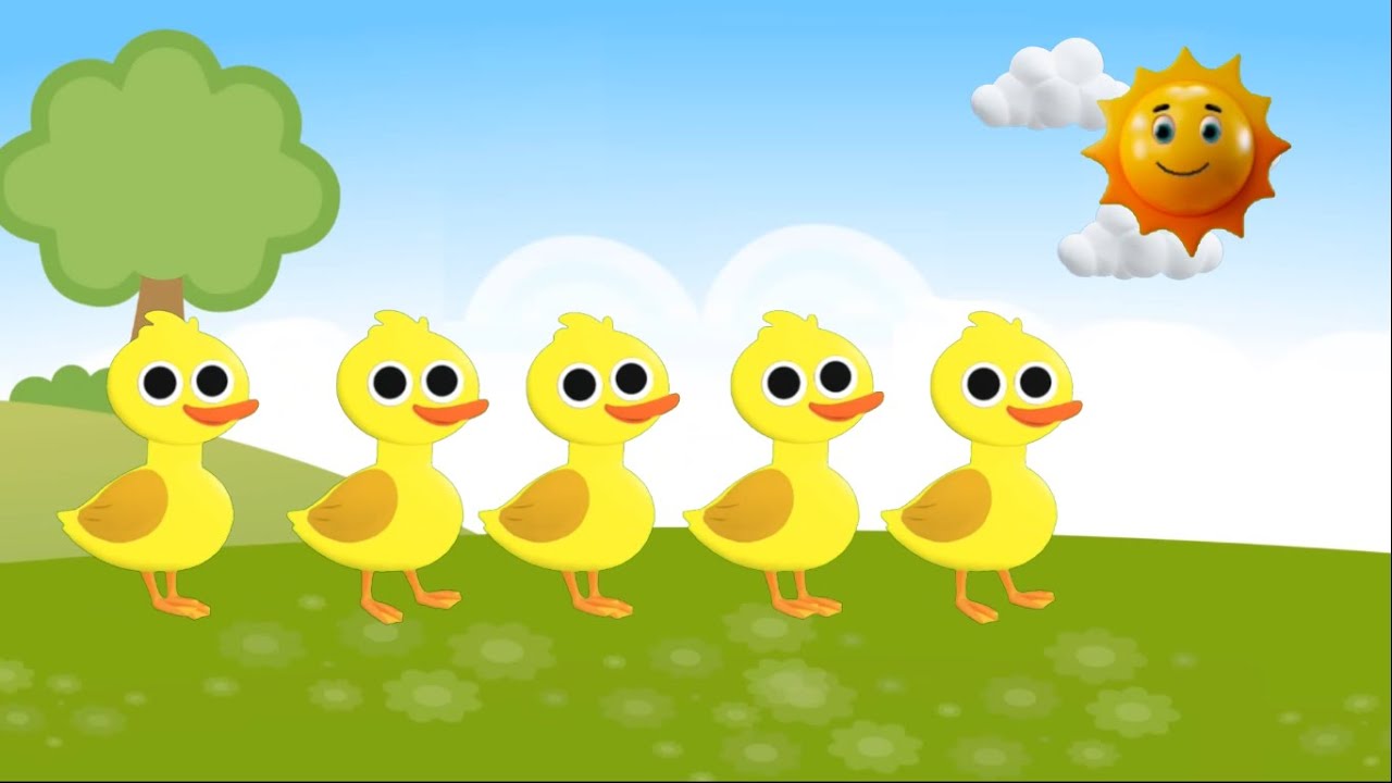 Five Little Ducks | Duck Song | Little 5 Ducks | 5 little ducks song 15 ...
