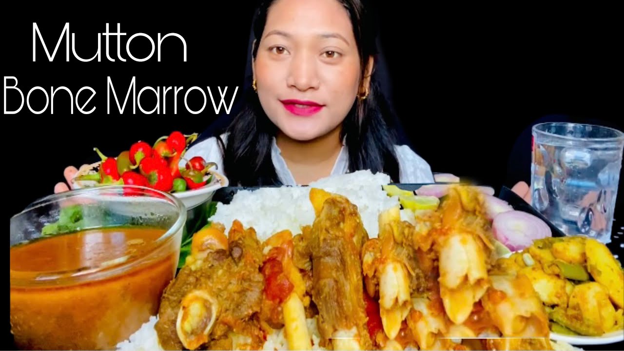 Mutton Bone Marrow/ Nali Curry Mukbang ASMR Neplai Mukbang - YouTube