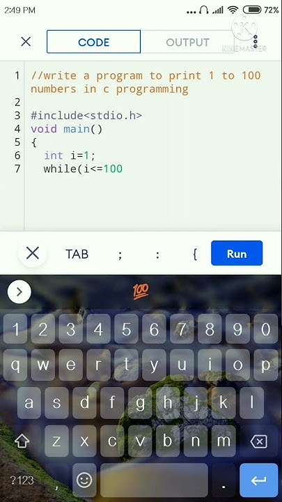 write a program to print 1 to 100 in c programming. #shorts #youtube ...