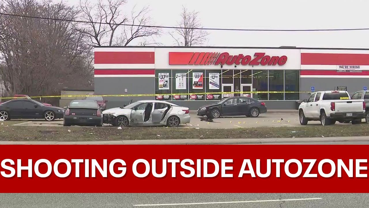 Shooting erupts outside Dolton AutoZone - YouTube