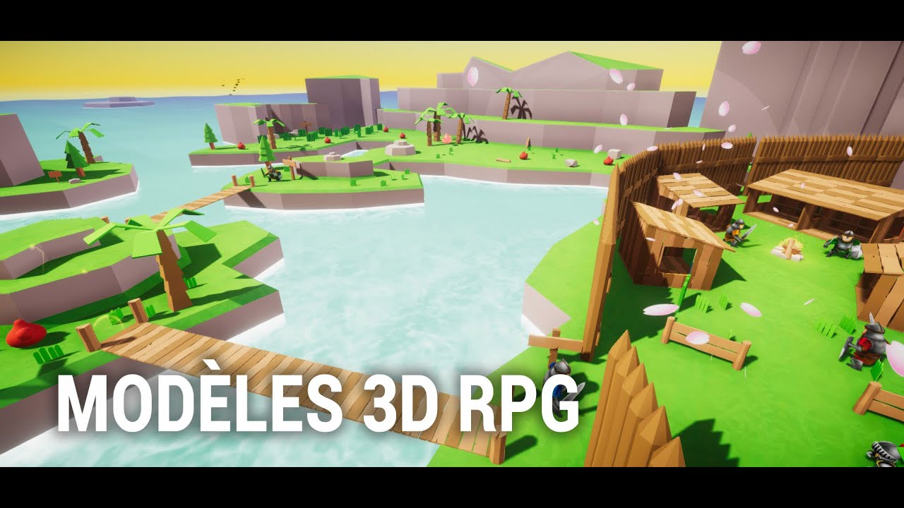 Des modèles 3D pour vos RPG sous UNITY - YouTube
