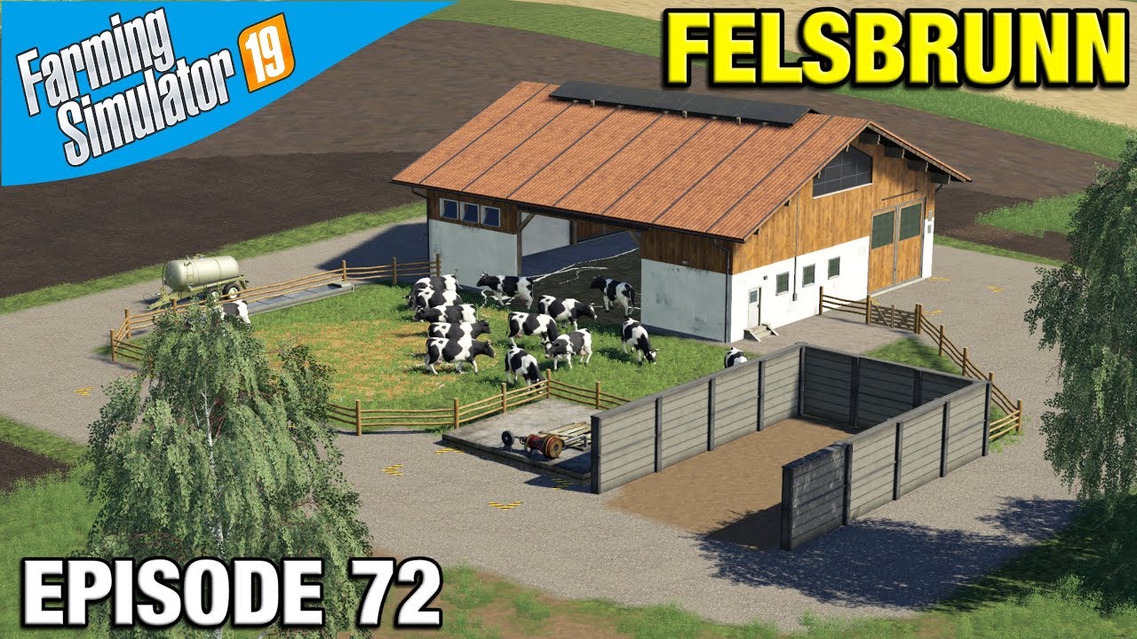 BUILDING A COW FARM Farming Simulator 19 Timelapse - Felsbrunn FS19 ...