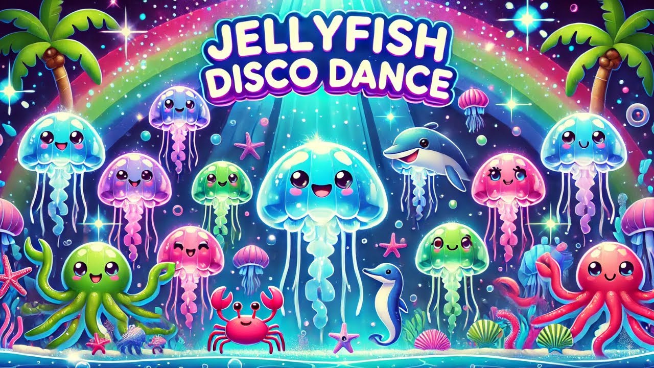 Jellyfish Disco Party! 🐠 Glow, Dance, and Wiggle Underwater! 🌊 - YouTube