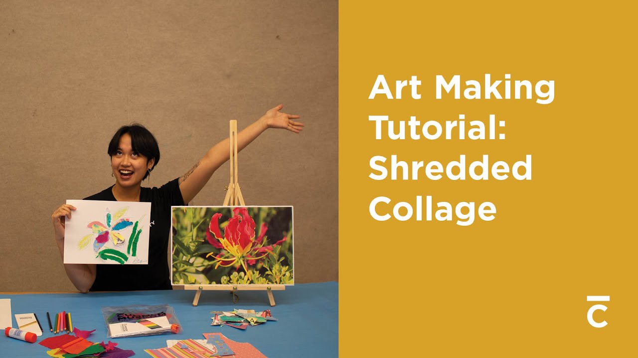 Art Making Tutorial: Shredded Collage - YouTube