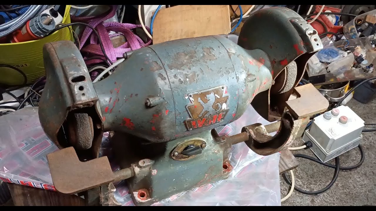 Wolf 3 Phase Electric Bench Grinder, (TG8E) Vintage. TEST. Part 2 ...