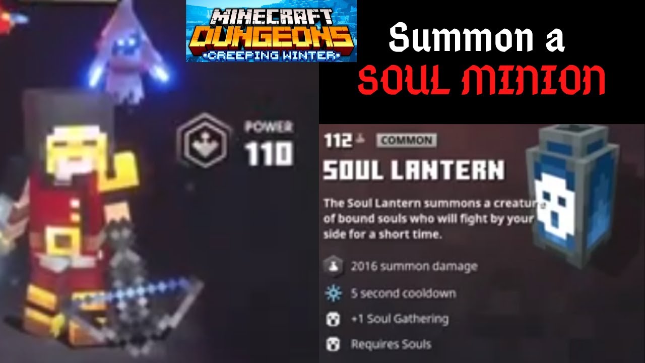 Summon an arrow firing SOUL MINION in Minecraft Dungeons - YouTube
