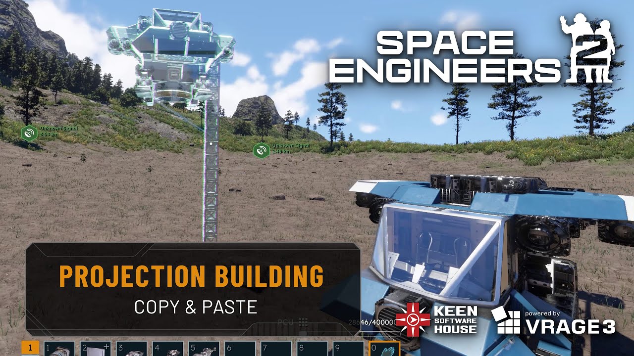 Space Engineers 2: Projection Building - Copy & Paste - YouTube