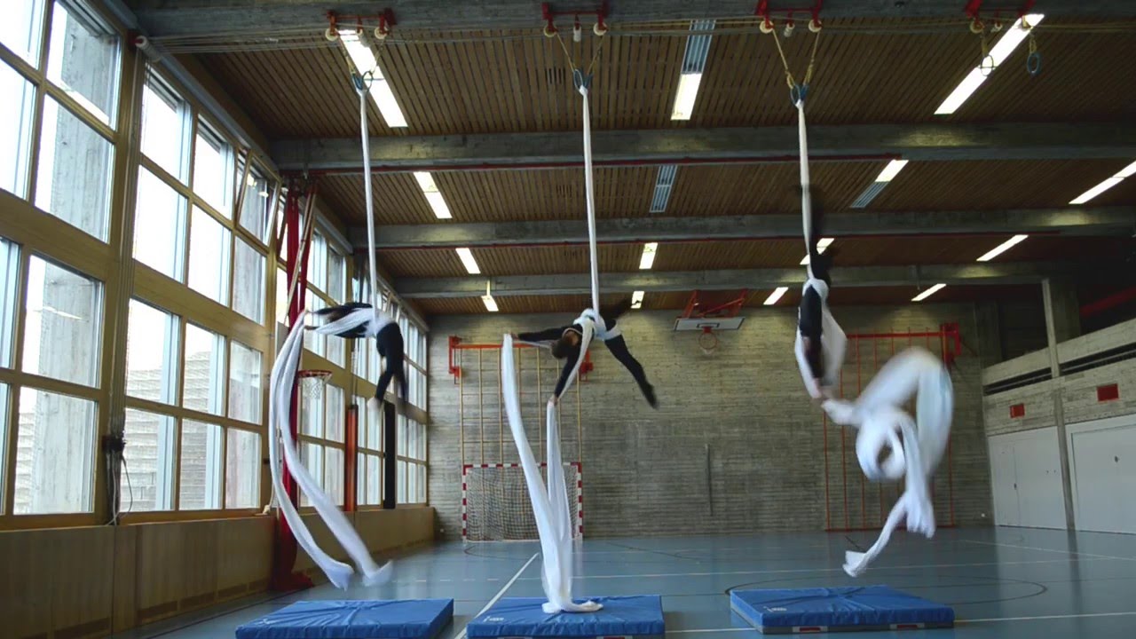 Beautiful Aerial silks -from beginner to advanced moves- - YouTube