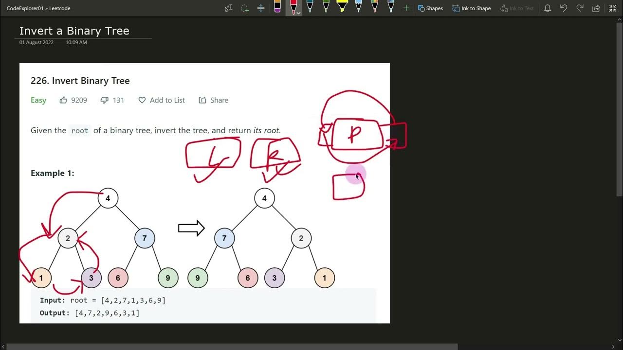 Invert a Binary Tree - My Biggest Fear or Joke | @CodeExplorer01 ...