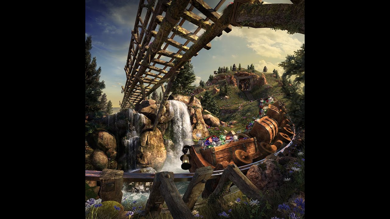 RCT3 Seven Dwarfs Mine Train - YouTube