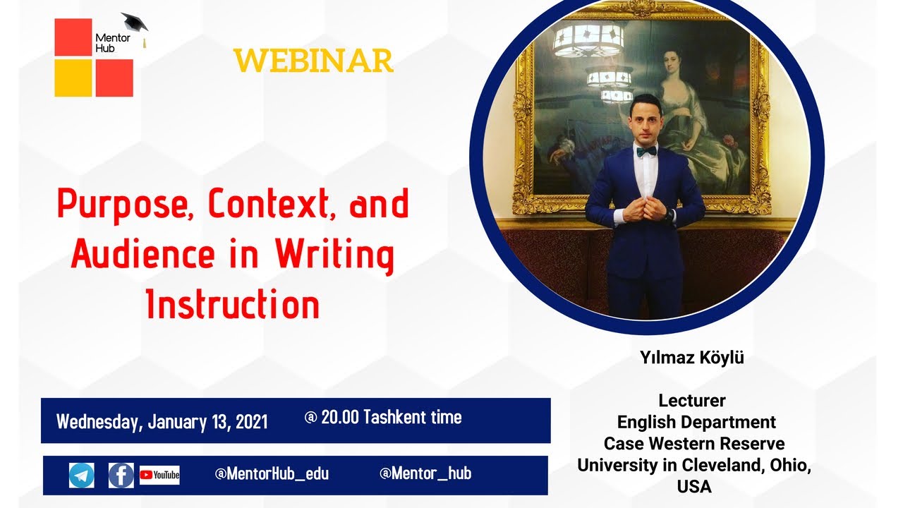 Purpose, Context, and Audience in Writing Instruction - YouTube