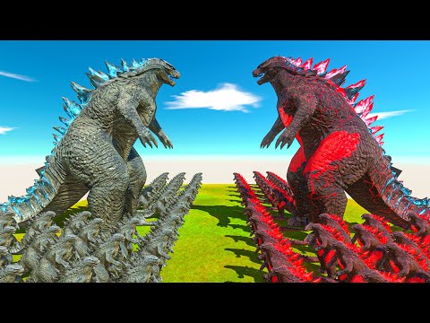 Legendary Godzilla War - Growing Godzilla 2014 VS Burning Godzilla ...