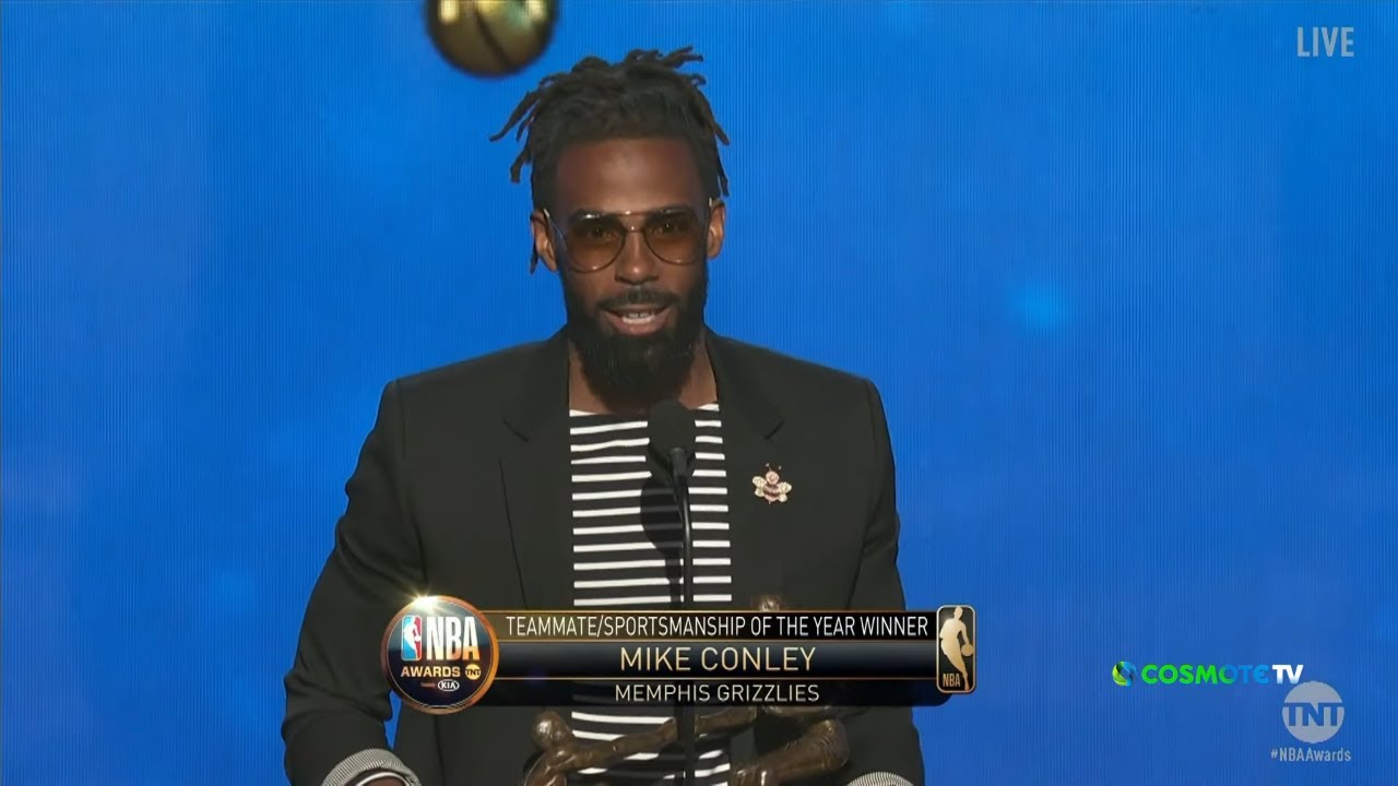 Ο Mike Conley Jr. κέρδισε το βραβείο Teammate & Sportsmanship - NBA ...
