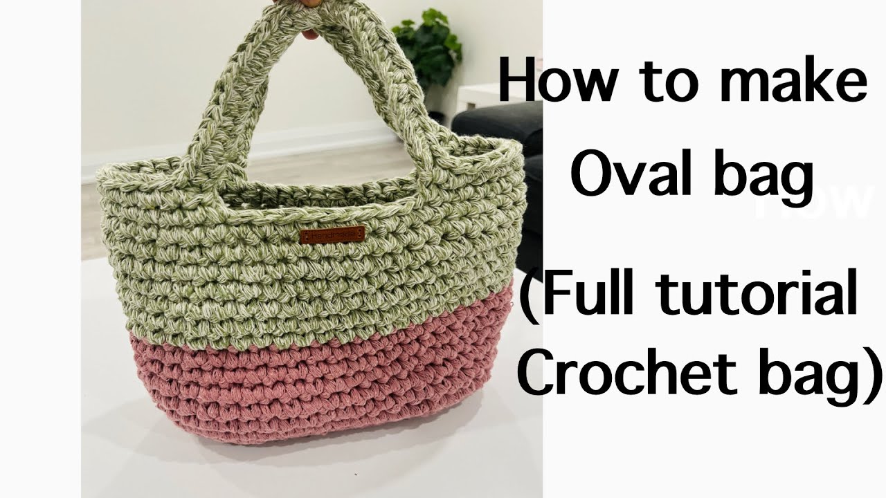 How to make easy oval shape basket bag(full tutorial) - YouTube