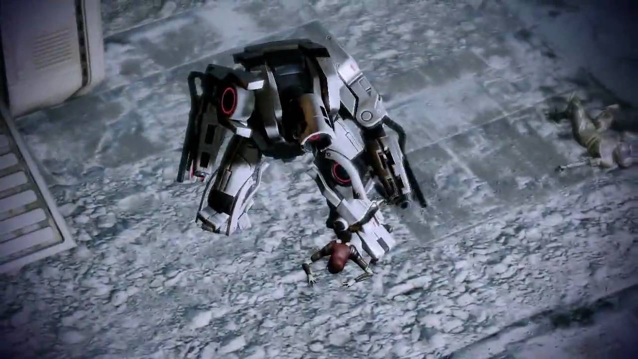 Mass Effect 2 - Heavy Mech Encounter - YouTube