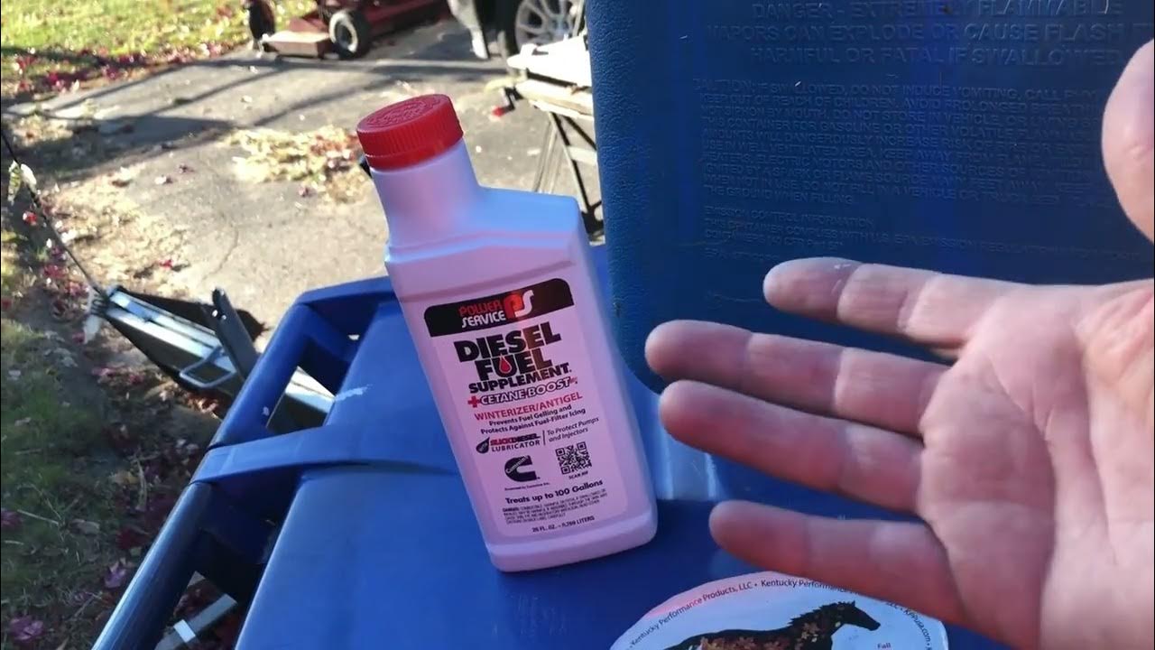 Goodale Farm: Diesel Fuel Supplement Diesel antifreeze Cetane boost - YouTube