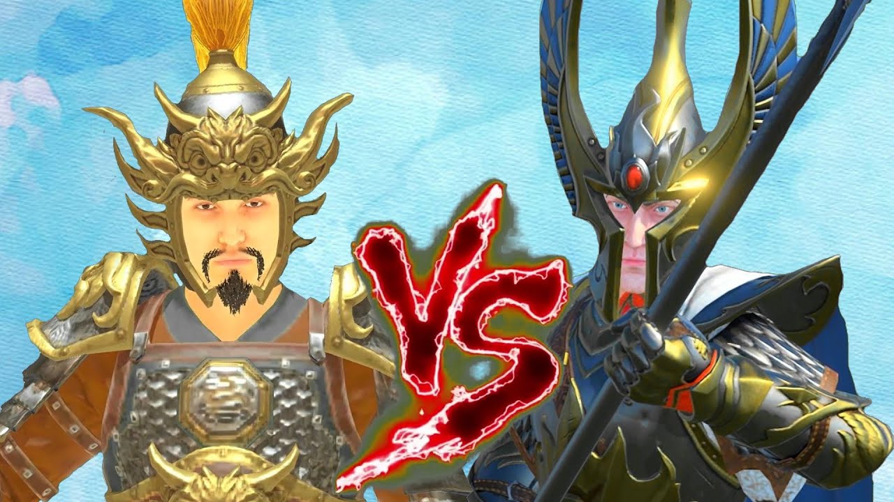 300 Phoenix Guards vs 300 Dragon Guards with girls support. Total War ...