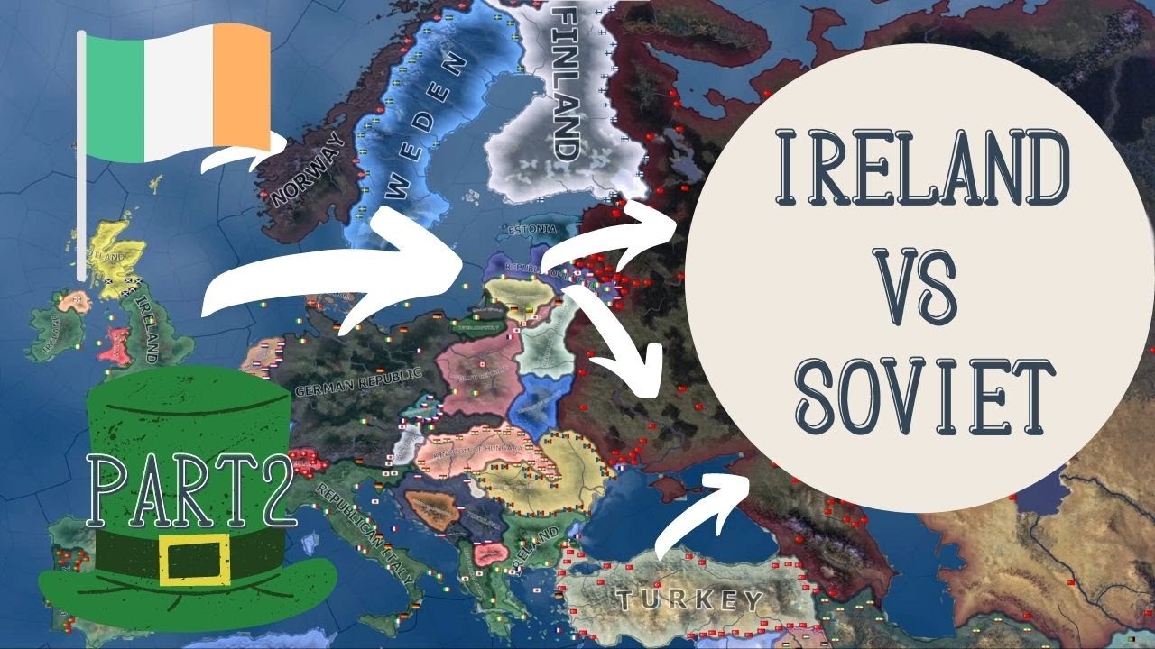 IRELAND(and allied) VS SOVIET【Hoi4:TIMELAPSE】 - YouTube