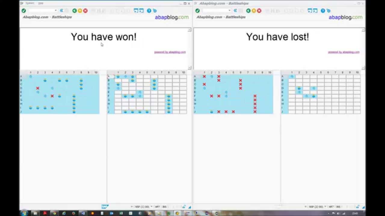 ABAPblog.com: Battleships game in ABAP (SAP) - YouTube