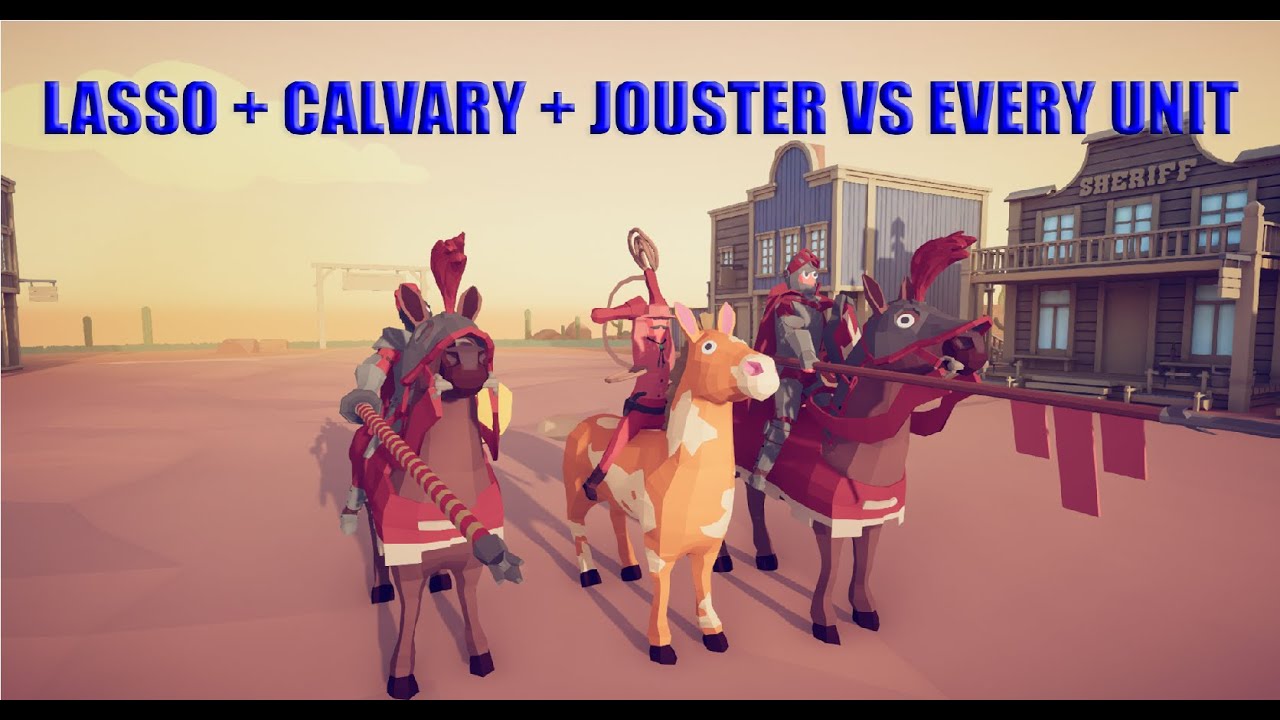 TABS | Horse Trio! Lasso + Calvary + Jouster vs Every Unit (Same Price ...
