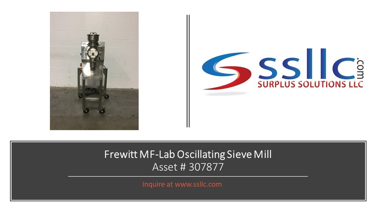 Frewitt MF-Lab Oscillating Sieve Mill - YouTube