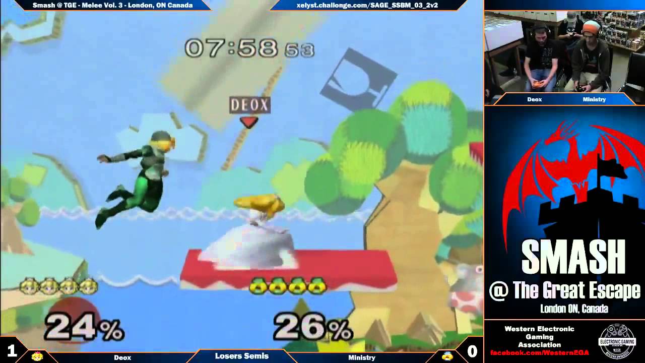 SAGE Melee #3 1v1 Top 4 Losers Semis Ministry vs Deox - YouTube
