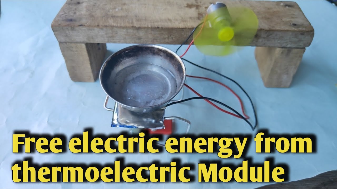 How to make free energy from thermoelectric device || simple and easy ...