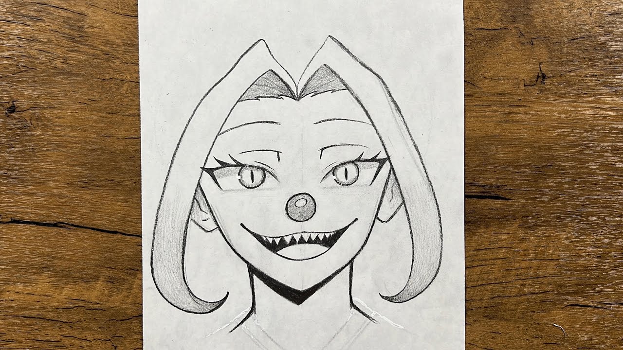 How to draw crazy anime character step-by-step - YouTube