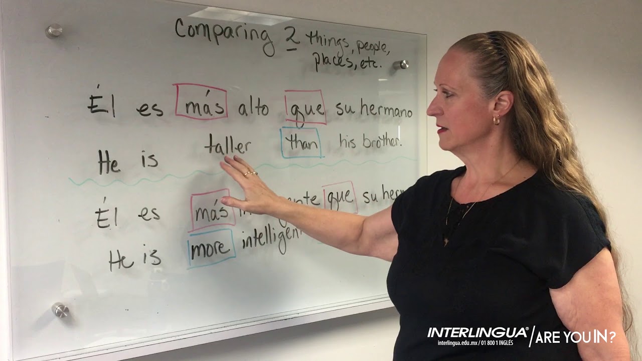 Cómo comparar dos cosas en inglés. - YouTube
