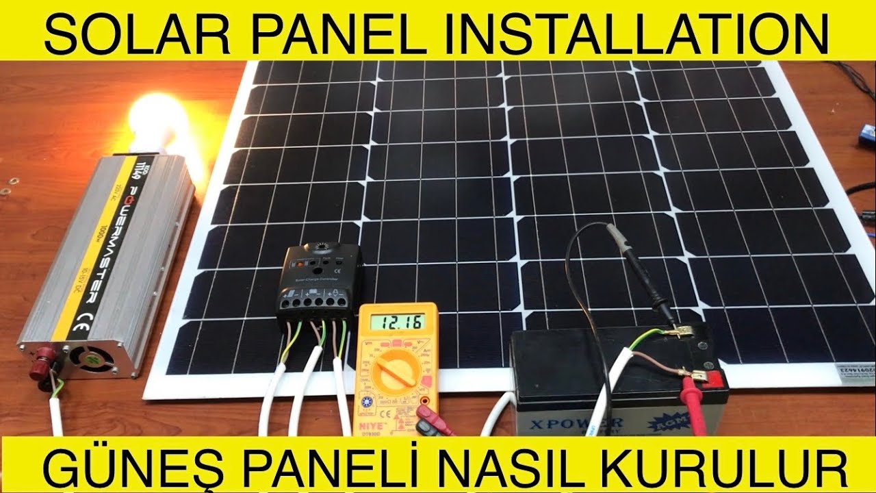 GÜNEŞ PANELİ KURULUMU BU KADAR BASİT, ELİ TORNAVİDA TUTAN HERKES KURABİLİR - YouTube