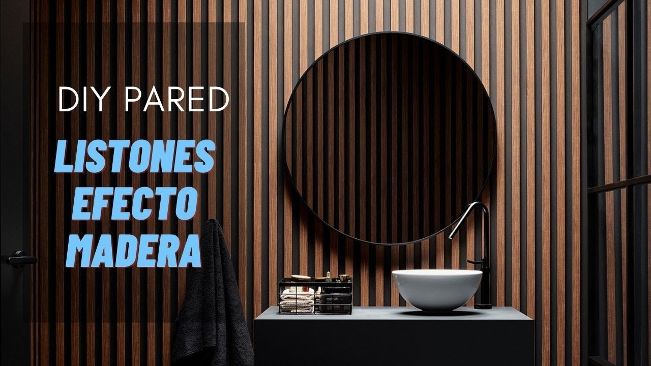 Como Instalar PANELES DECORATIVOS para pared efecto madera - YouTube