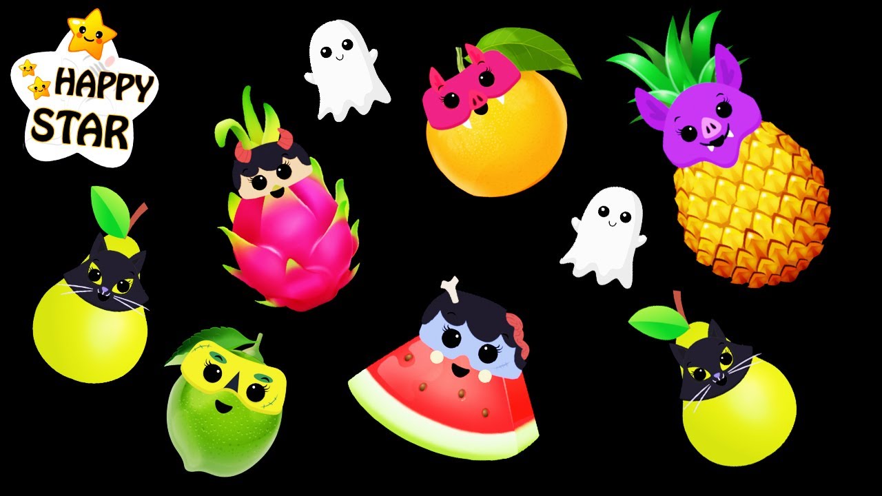 Halloween dance party - Cute Fruits and Pumpkin Dance Video - Happy ...