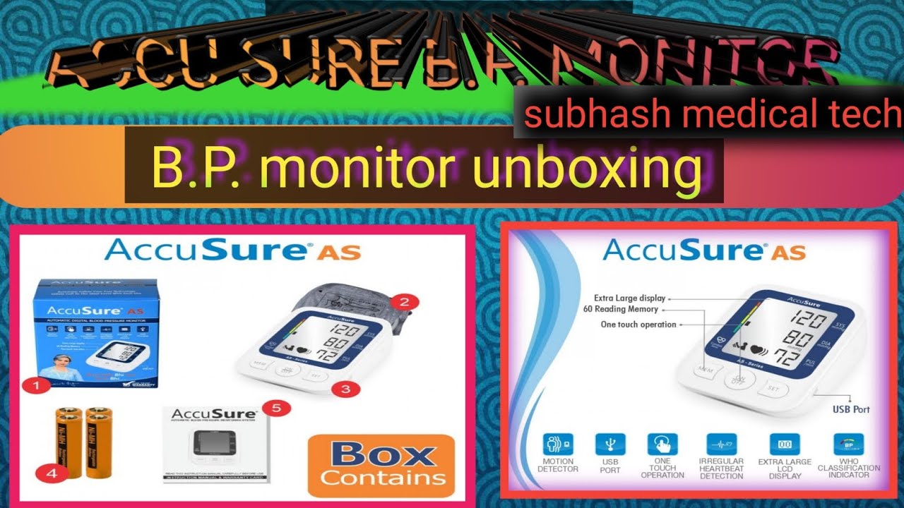 accu sure blood pressure machine unboxing/blood pressure monitor/plus ...