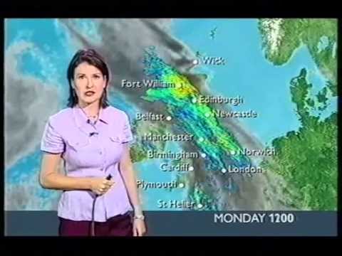 BBC Weather 9th August 2004: 61.0mm of rainfall at Eskdalemuir - YouTube