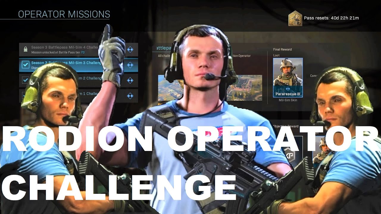 Call of Duty Modern Warfare - Rodion Operator Mission Challenge Warzone ...