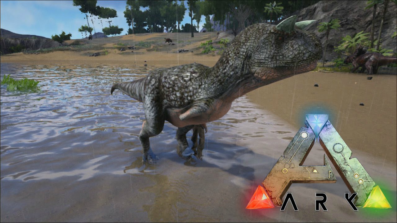 Ark : Survival Evolved [Xbox] - Taming a Carnotaurus [4] - YouTube