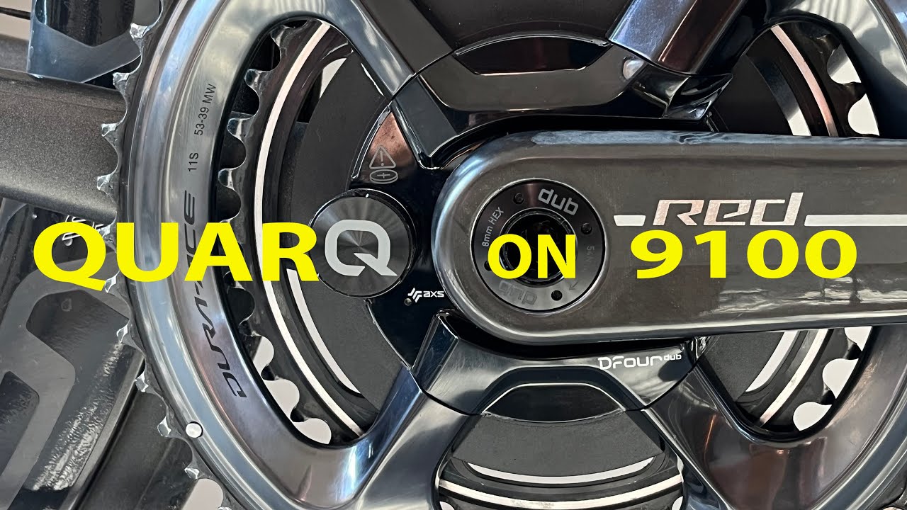 Quarq DFOUR RED E1 cranks on Shimano Dura Ace 9100 install, weight, fit ...